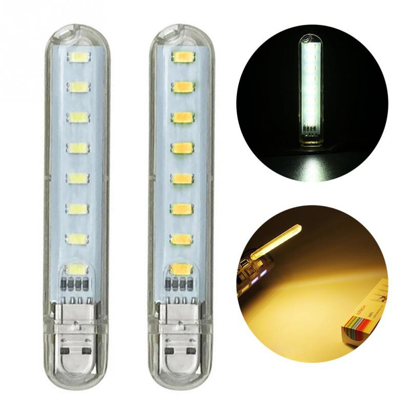 Mini USB LED Lamp DC 5V 8 LED Camping Computer Portable Night USB ...