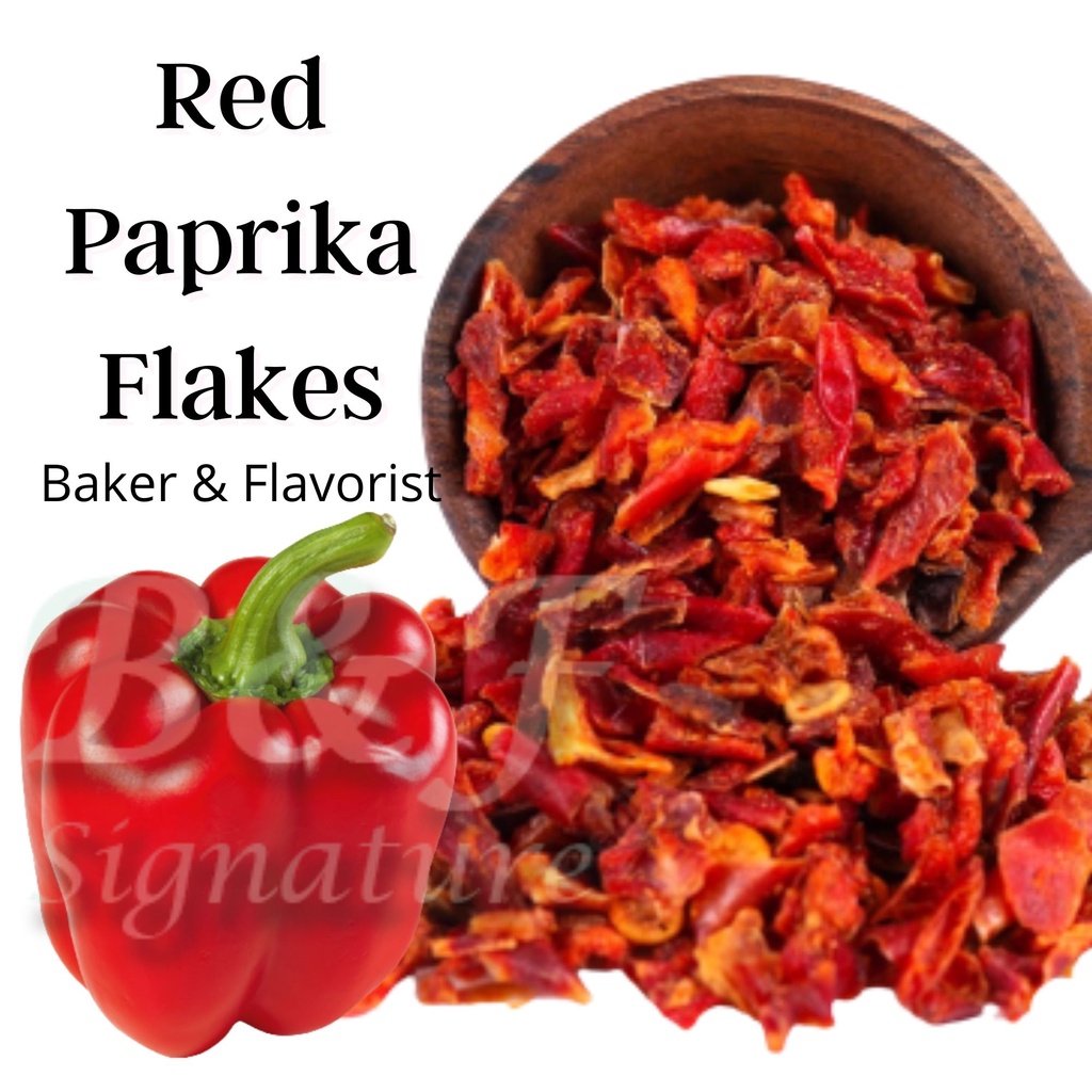 Red Bell Pepper Flakes 红甜椒碎片 250g Paprika Flake Red Green Bell Pepper ...