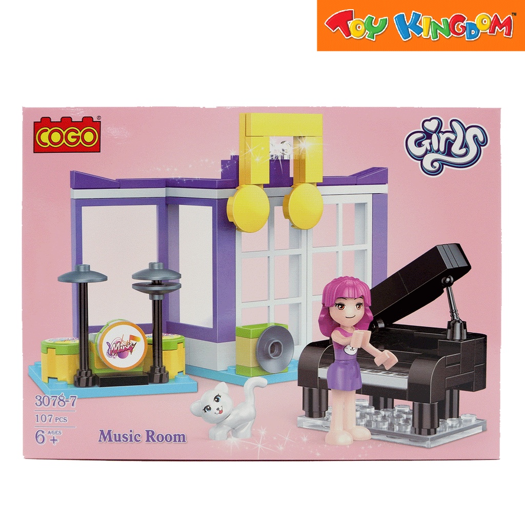 Cogo Girls Music Room Building Blocks Building Blocks | Shopee Philippines
