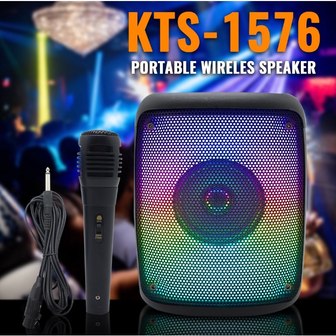 Loud Speaker Portable Karaoke Speaker KTS-1576 3-inch Handled ...