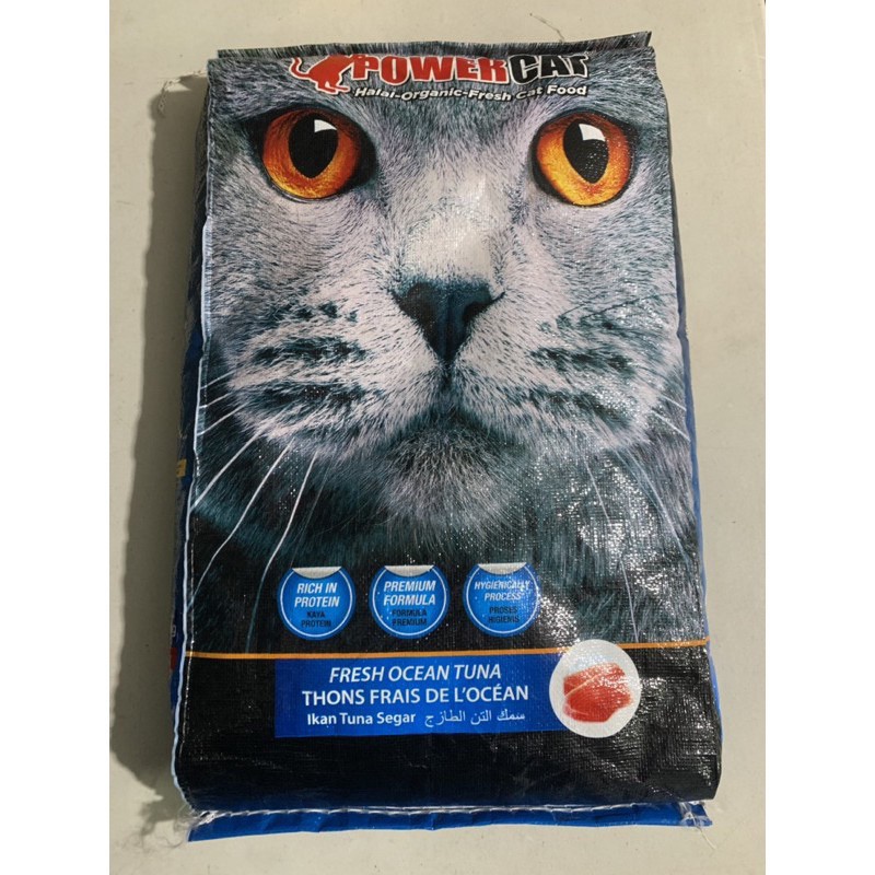 POWERCAT FRESH OCEAN TUNA HALAL ORGANIC CAT DRY FOOD 8KG | Shopee ...