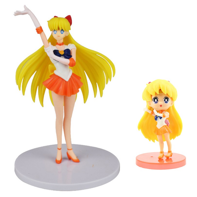 Set of 02 Sailor moon models - Sailor Venus (Yellow) | Shopee Philippines