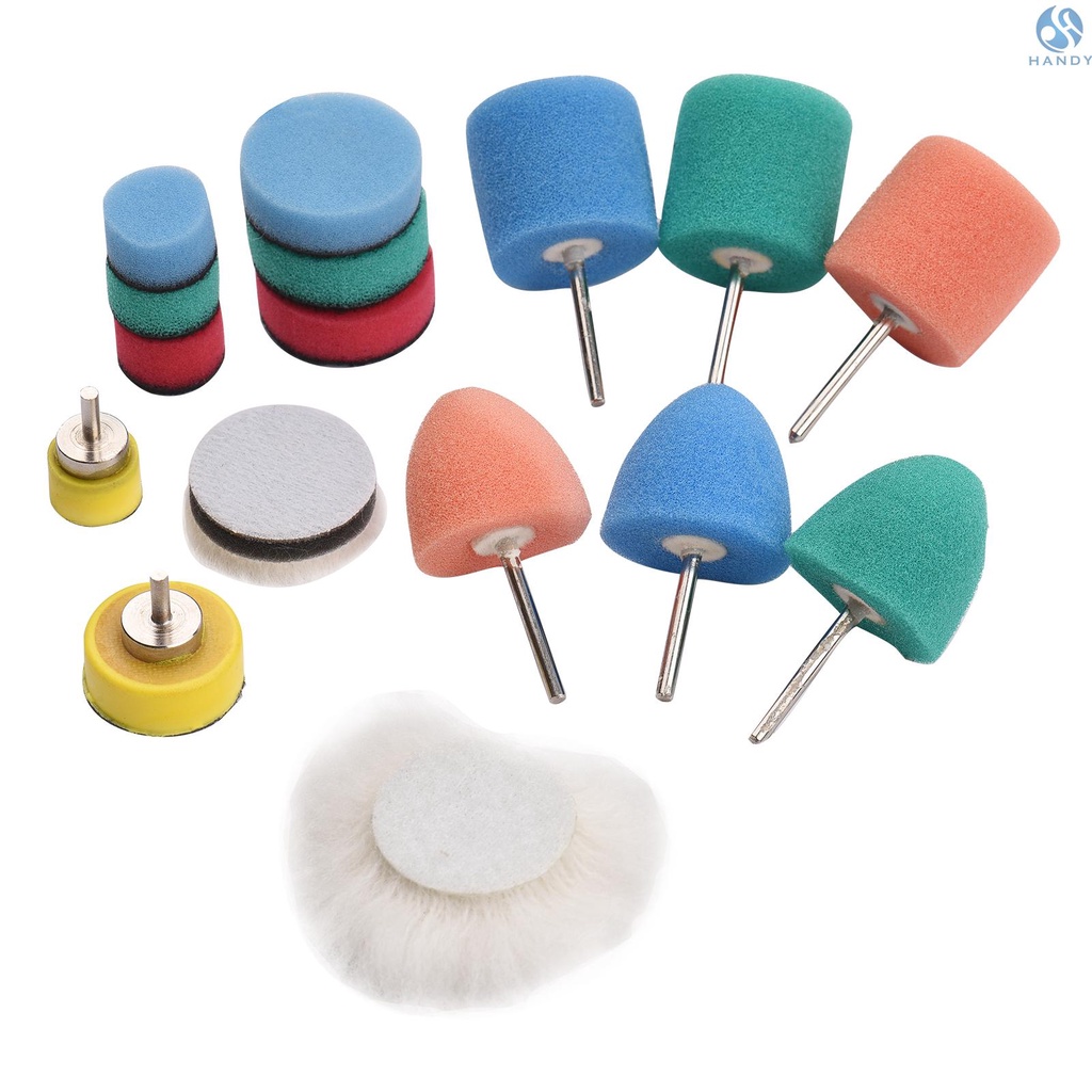 [HY] Mini Buffing Polishing Pads 16 Pcs Mini Detail Polisher Pads ...