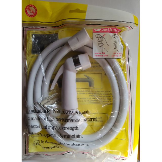 PVC bidet white with hose | Shopee Philippines