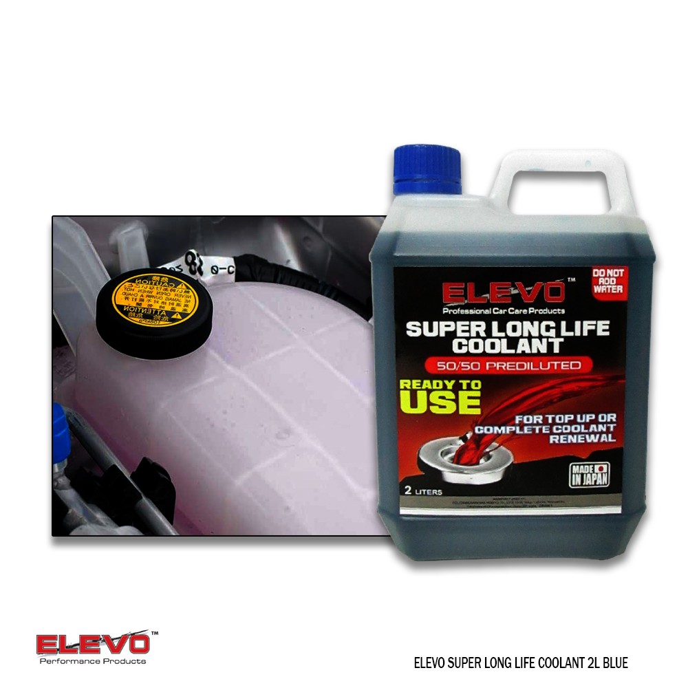 ELEVO SUPER LONG LIFE COOLANT 2L BLUE | Shopee Philippines
