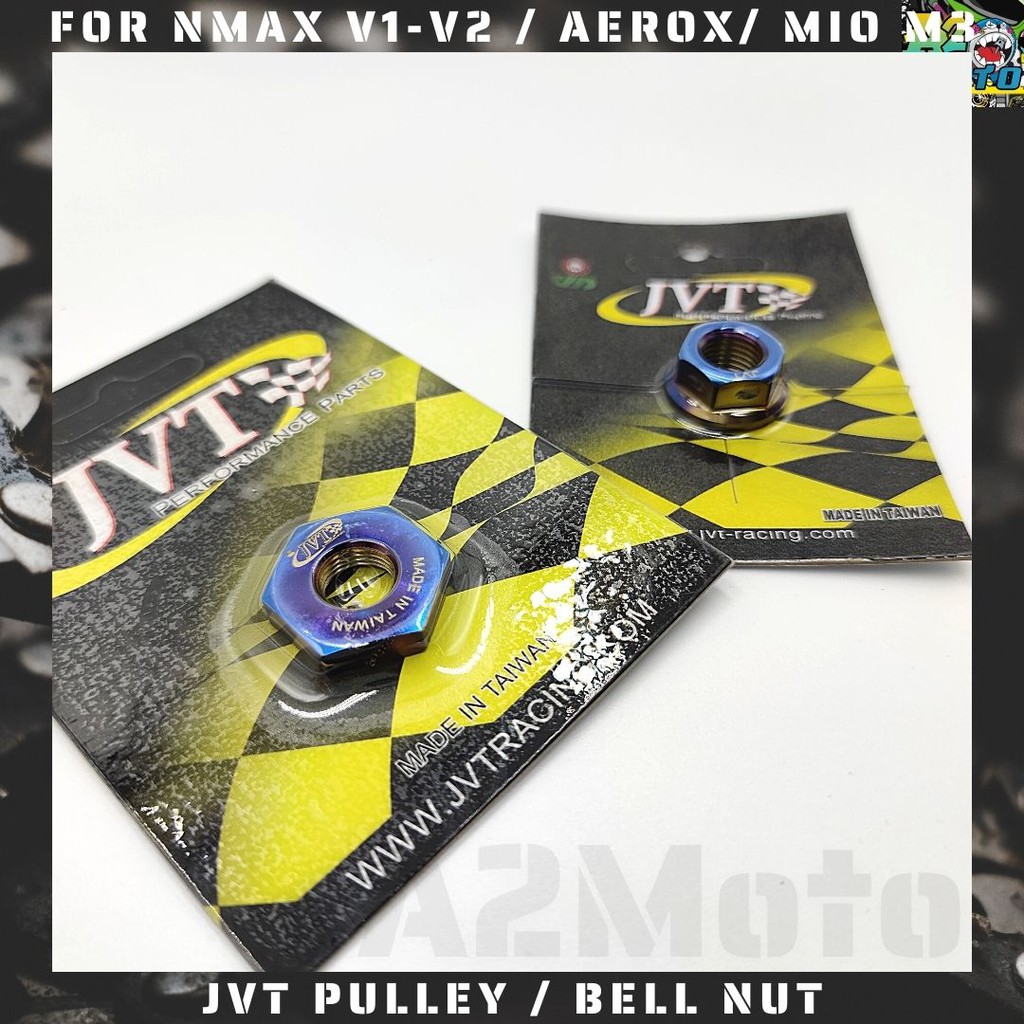 JVT Bell - Pulley Nut Titanium for NMAX V2 V1 / AEROX / MiO i125 ...