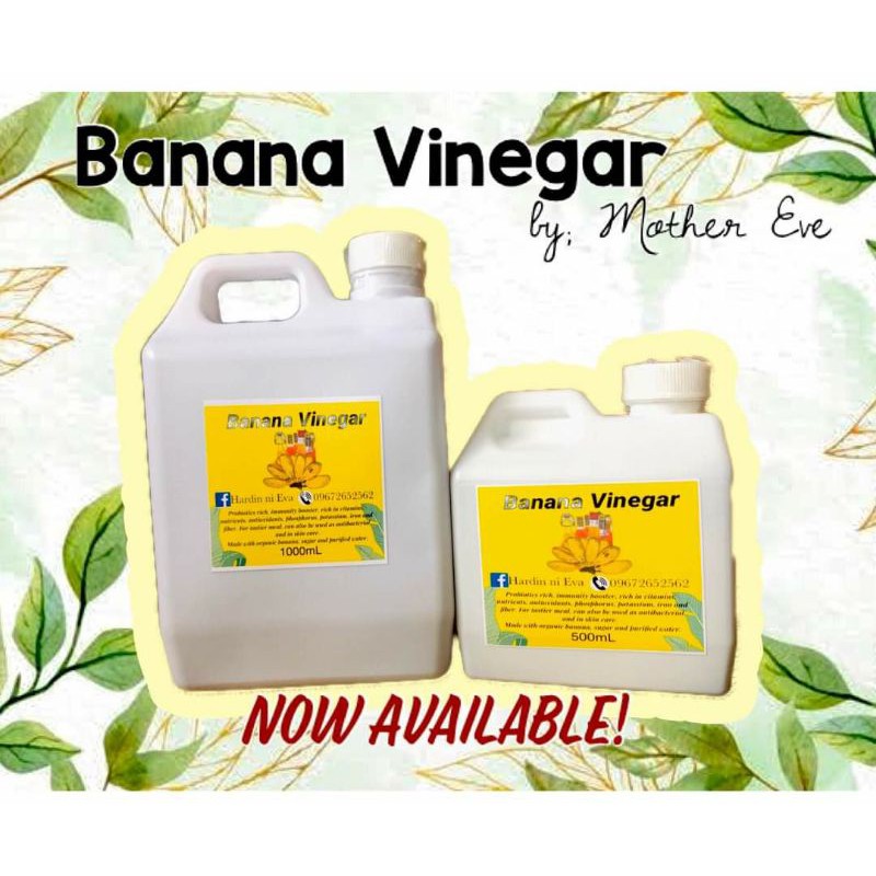 Pure suka Banana Vinegar Natural and Organic NO chemicals added ...