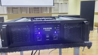 Padon professional amplifier, 8 ohms, two channels, 3U high-power, audio amplifier, dual 18 inch ...