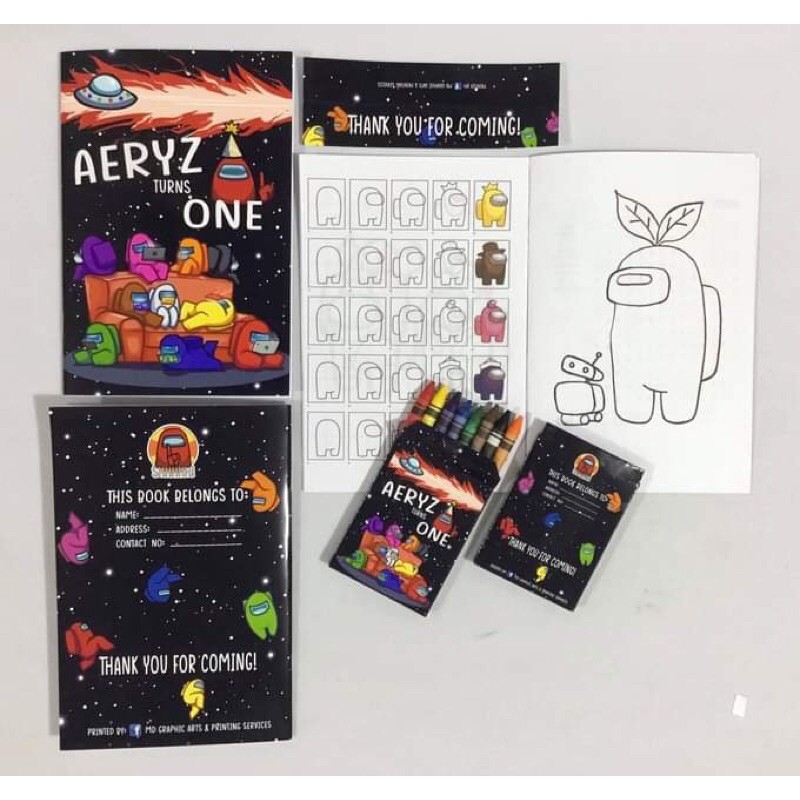 Personalized Among Us themed party need and give aways | Shopee Philippines
