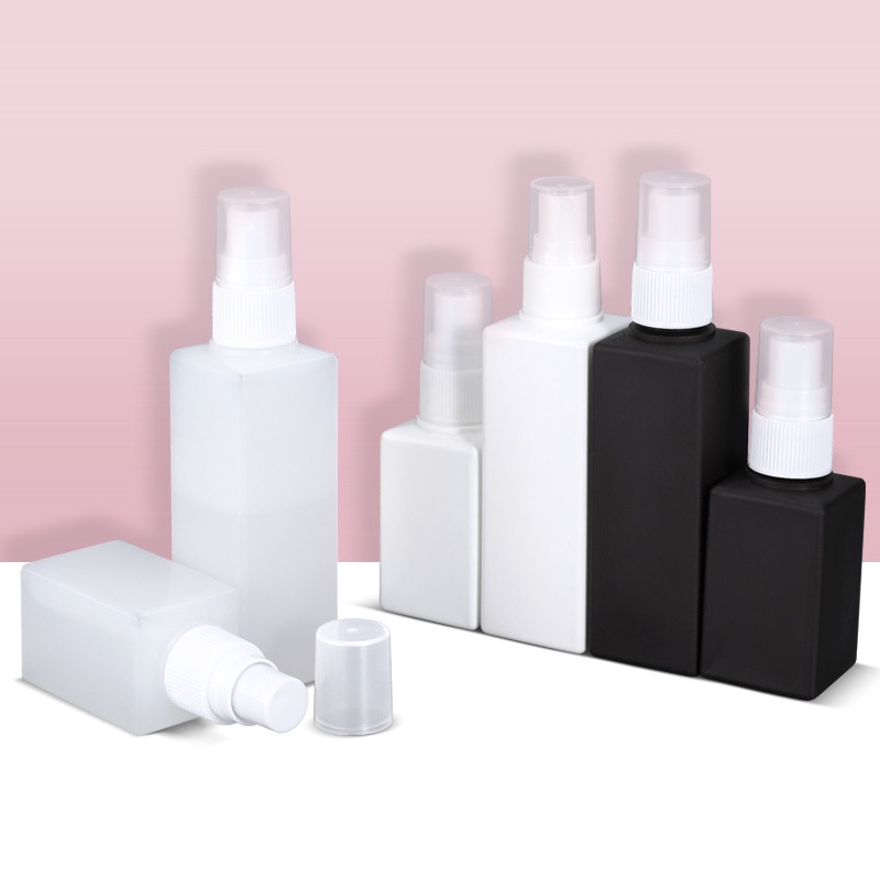 Square Spray Bottle 100ml / 50ml Perfume and Cosmetic Liquid Bottle ...