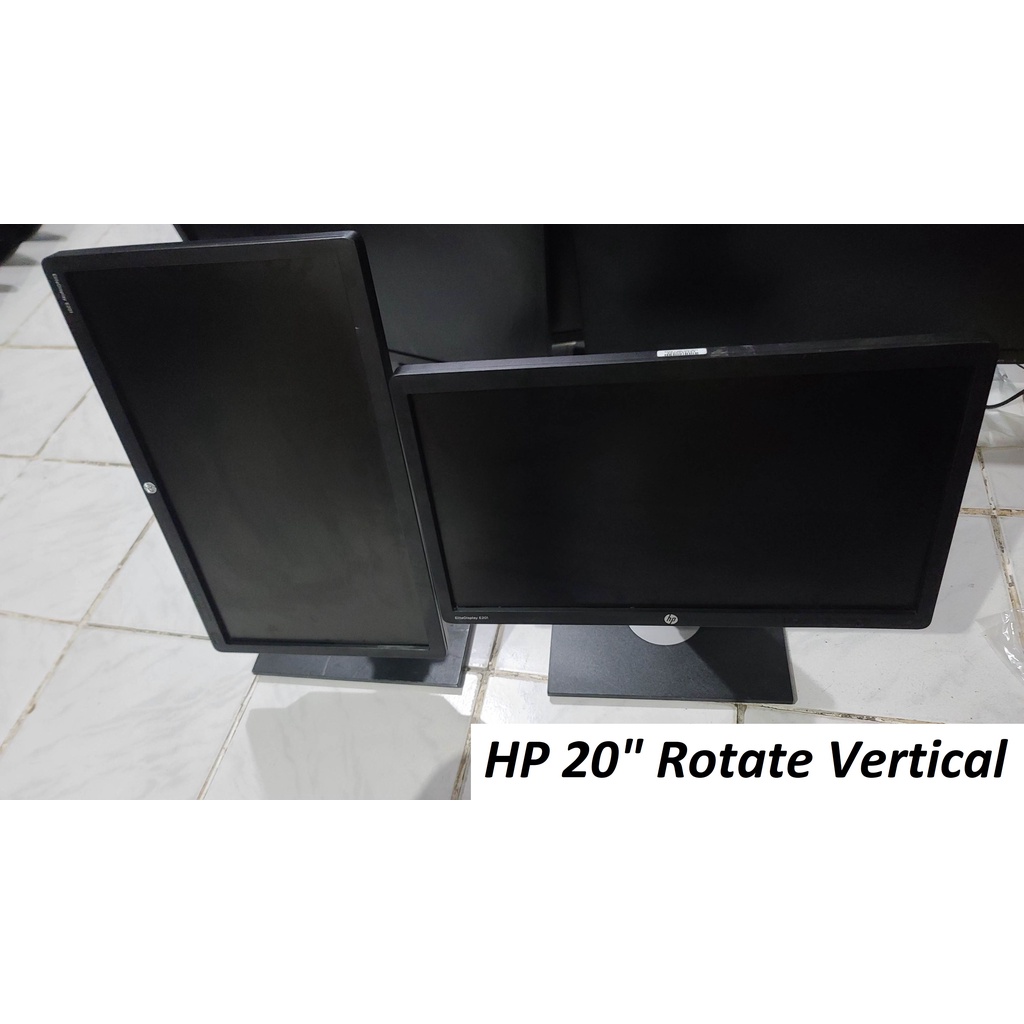 HP 20 inch LED monitor. Rotate Vertical, Height Adjustable , DP, Wide ...