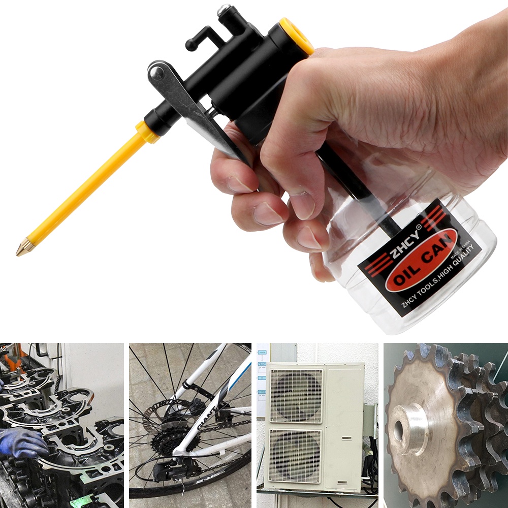 Clear Oil Can 250ML Transparent Oil Pump Cans High Pressure Oiler ...