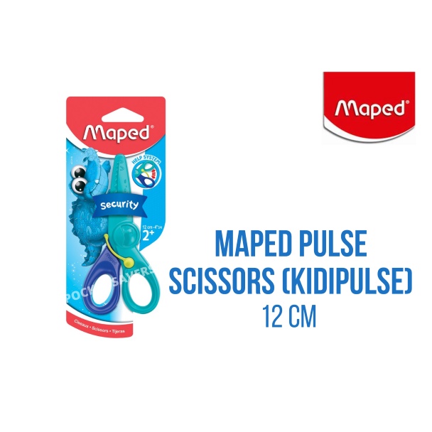 MAPED Pulse Scissors 12 cm (KidiPulse, Safety Blades, Safe for Kids ...