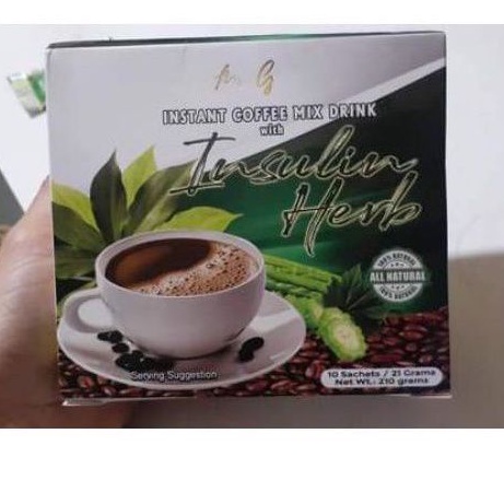 Instant Coffee Mix Drink with Insulin Herb Ms.G | Shopee Philippines