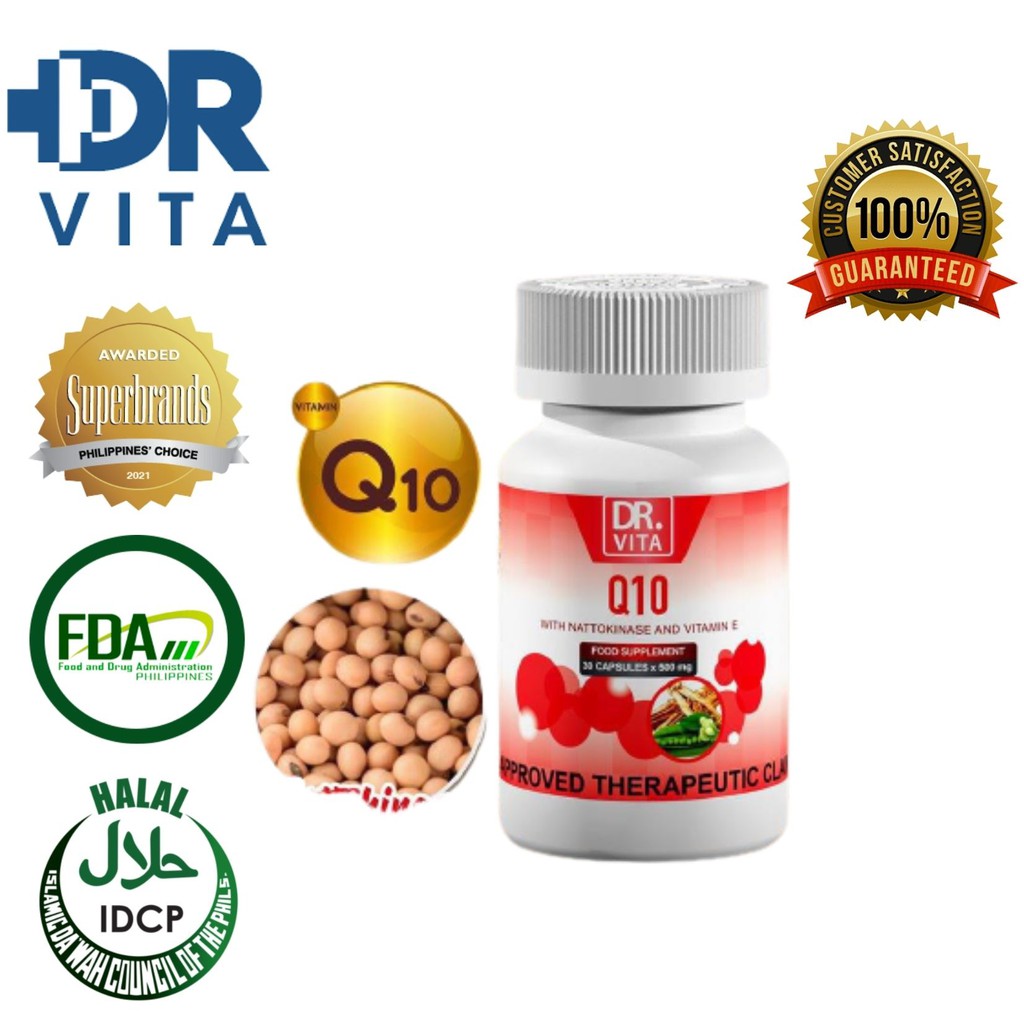 100% Authentic Dr. Vita Q10 with Nattokinase and Vitamin E | Shopee Philippines
