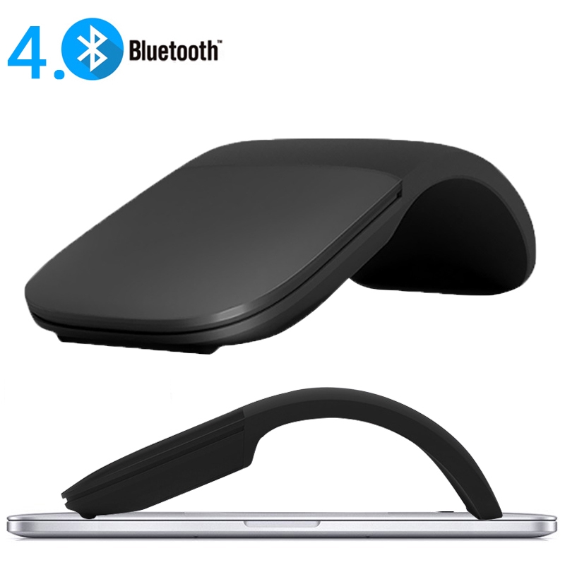 Foldable Wireless Mouse Silent Button Slim Portable Bluetooth Mice ...