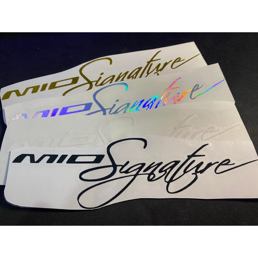 Mio Signature | Premium Cut Out sticker | Shopee Philippines