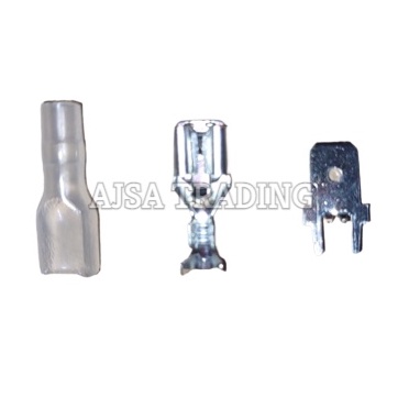 15PCS/LOT MALE FEMALE RUBBER INSULATOR PCB FASTON TERMINAL CONNECTOR 6 ...