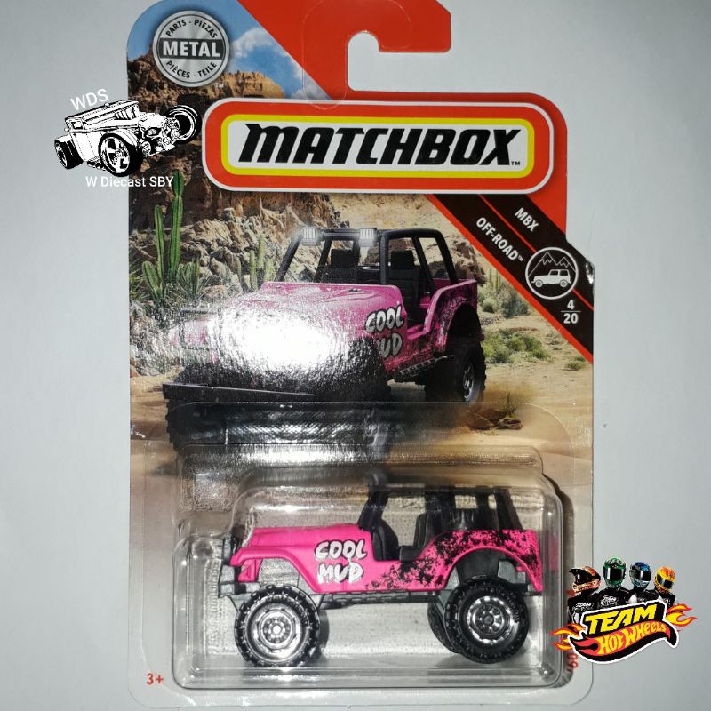 Matchbox MBX Off Road 60 Jeep 4x4 Cool Mud Pink Collector Car Toy Hobby ...