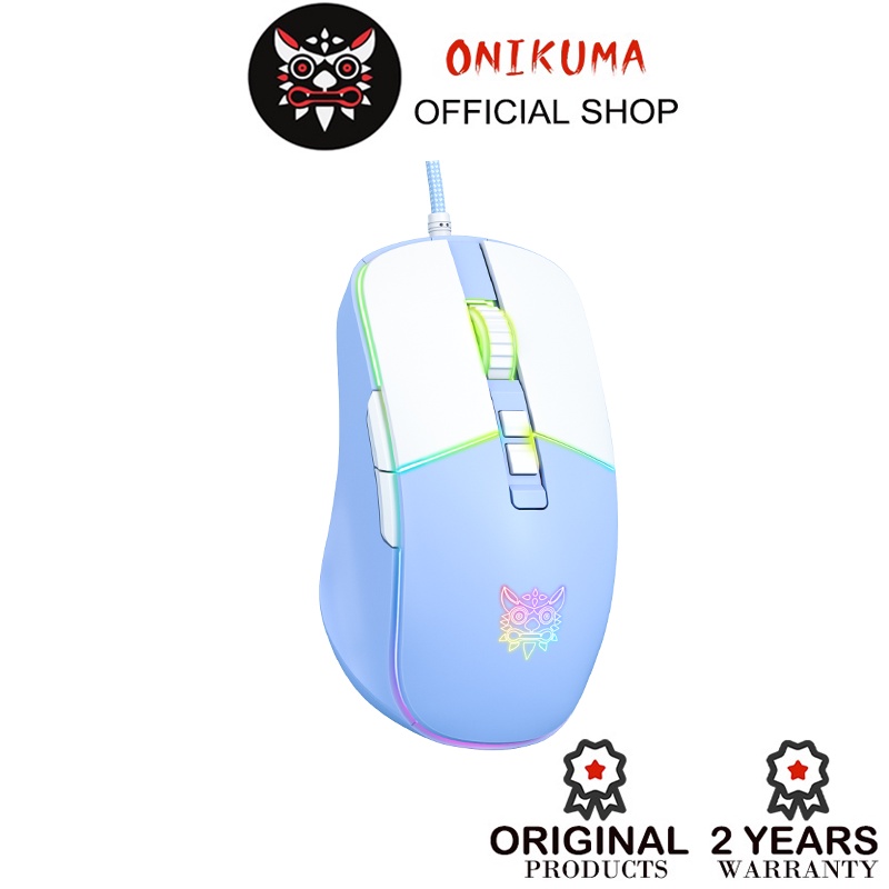 ONIKUMA CW916 Wired Gaming Mouse USB Game Mice Breathing LED Colors for Laptop PC | Shopee ...