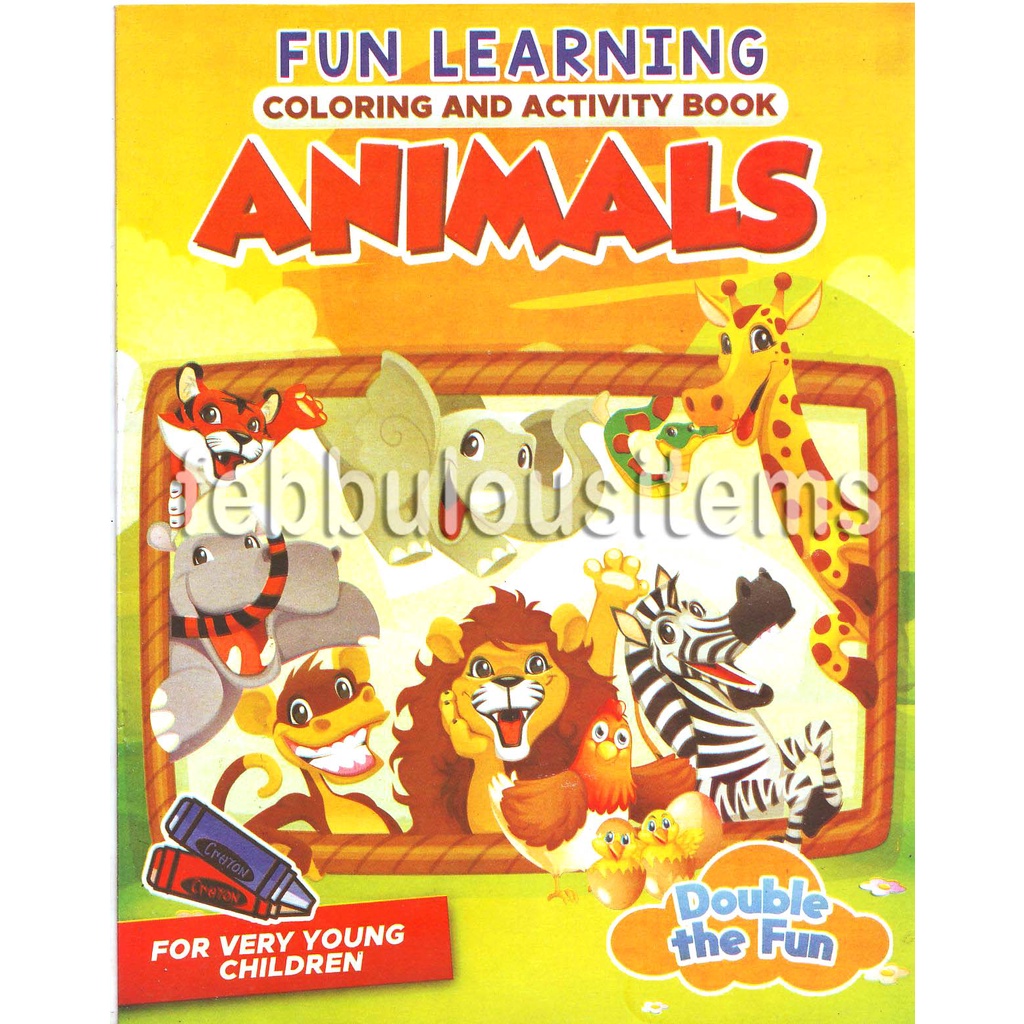 Coloring Book (Animals Fun Learning) | Shopee Philippines