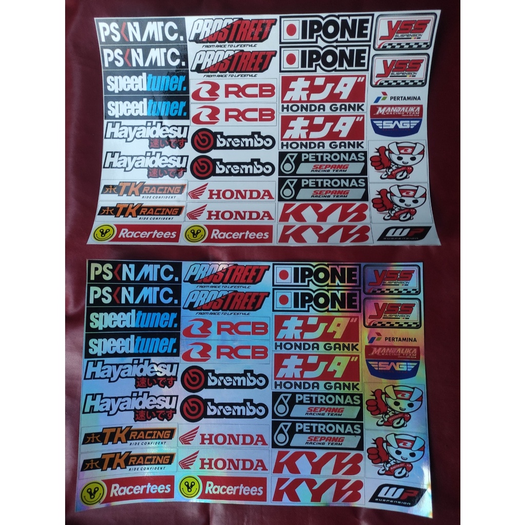 Sticker PACK RACING STICKER HEREX STICKER RACING STICKER MOTORCYCLE ...