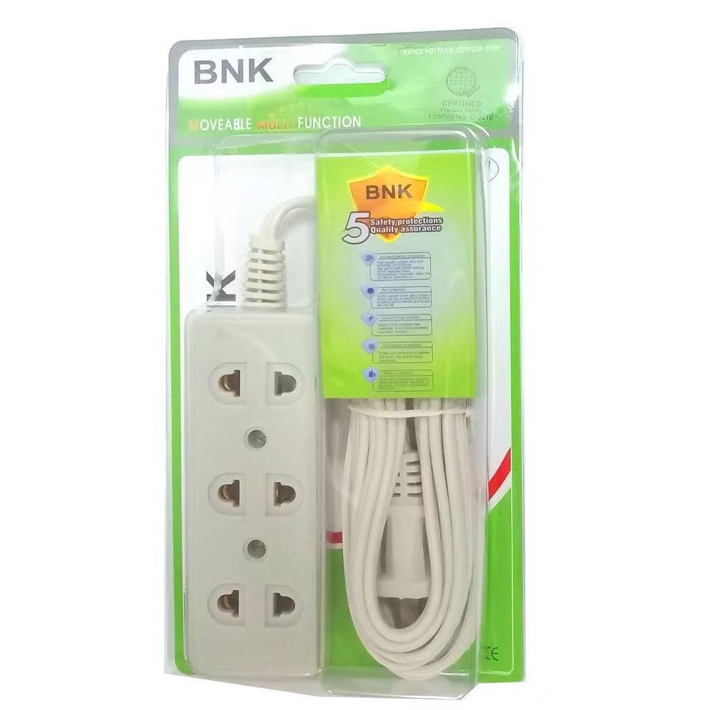BNK power socket extension moveable multi function 5m 2gang/3gang/4gang ...