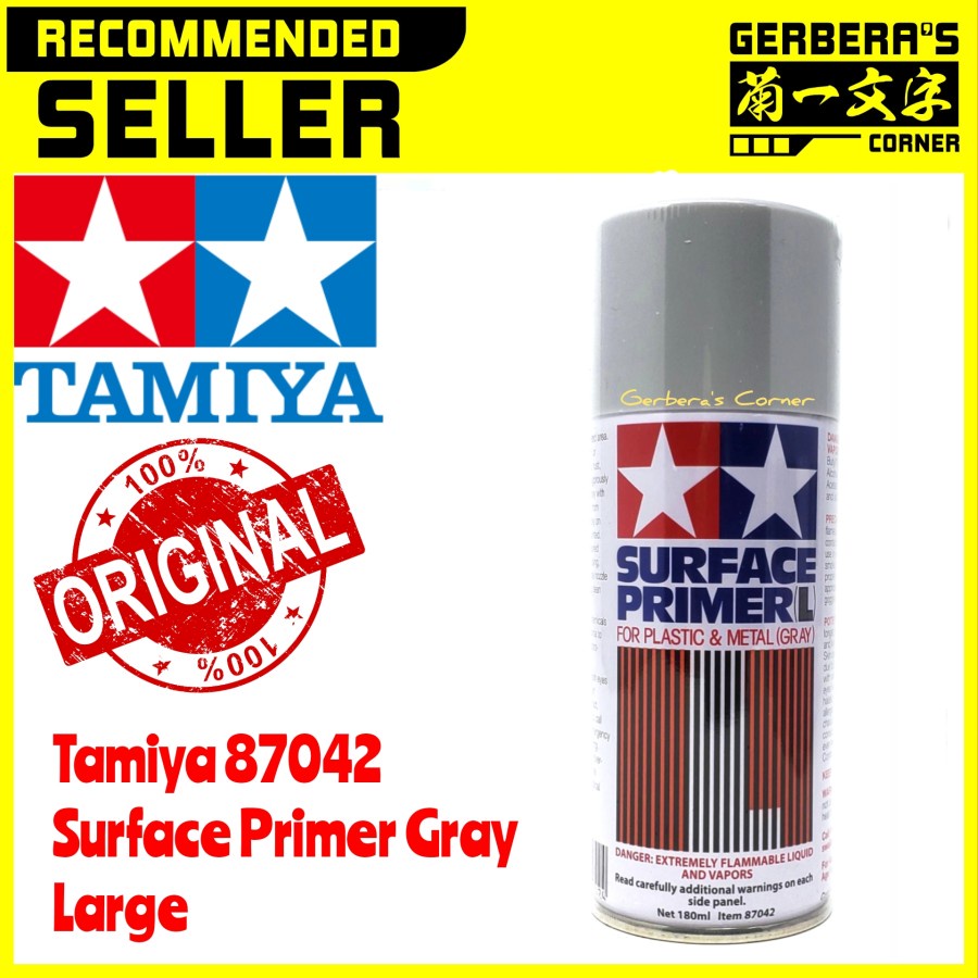 Tamiya Surface Primer Gray Large 87042 Paint Airbrush Gundam Spray Can ...