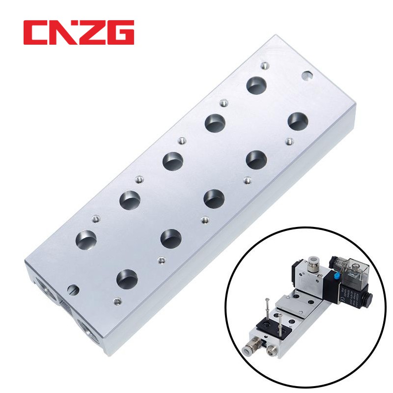 Airtac Pneumatic Manifold Base 2-15 Station 3V100 200 Series 1/4" Board ...