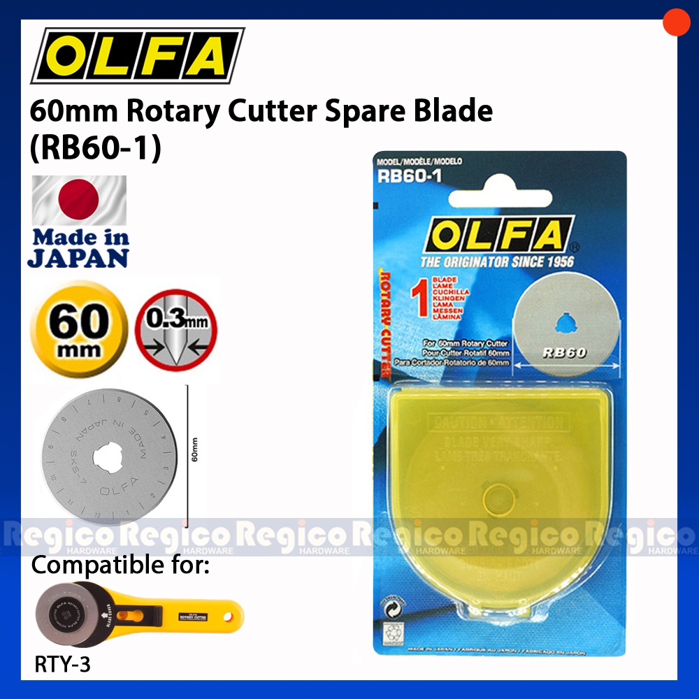 OLFA Spare/Cutter Blade (RB60-1) Regico Hardware | Shopee Philippines