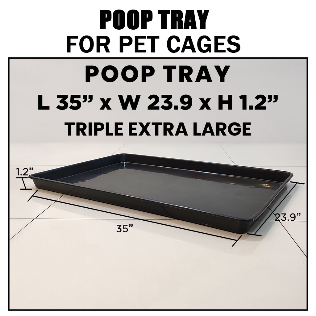 Poop Tray Plastic For Heavy Duty Pet Cage Folding Collapsible Fixed Dog ...