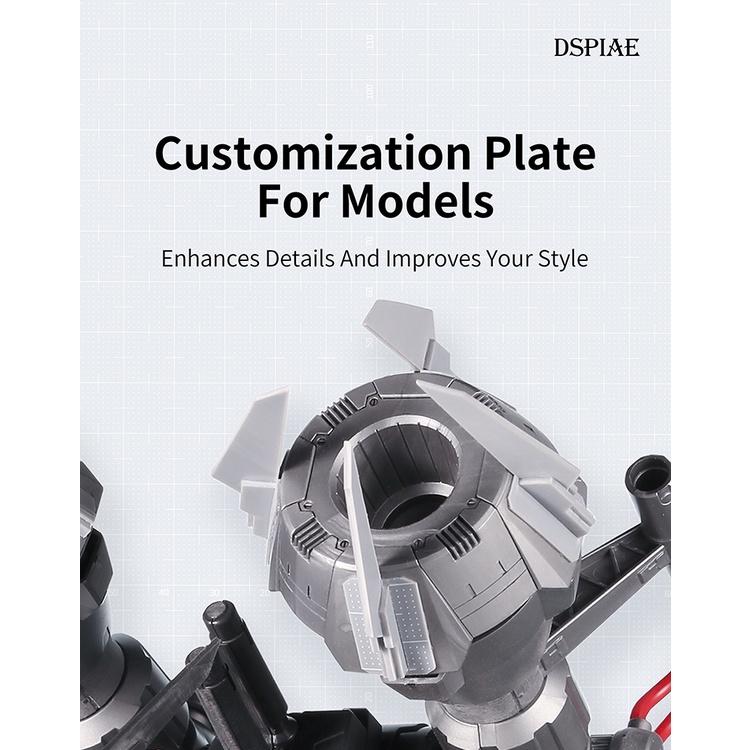 DSPIAE Pla Plate ABS Plastic Sheet For Adding Gunpla Gundam Resin And ...