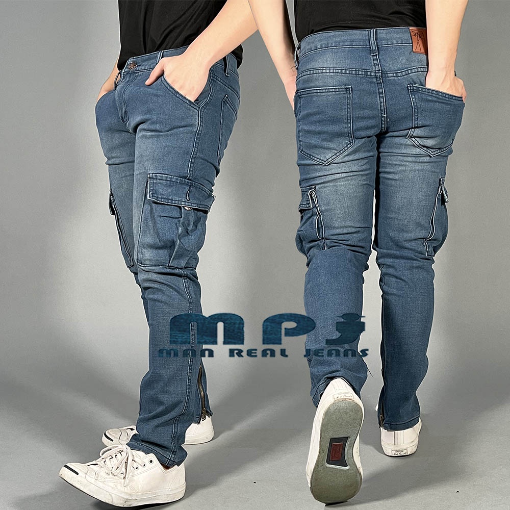 MPJ Man Jeans Pocket zipper Design Skinny Pants 2020 New Style | Shopee ...