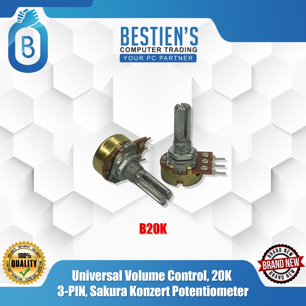 Universal Volume Control, 20K 3-PIN, Sakura Konzert Potentiometer ...