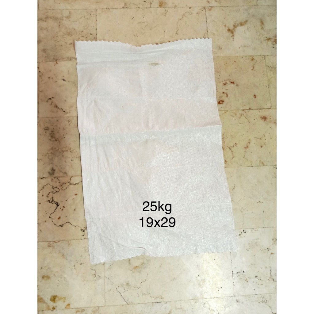 Empty Sack 100pcs (50kg 21x38). (25kg 19x29). (18x24). (14x22). (26x40 ...