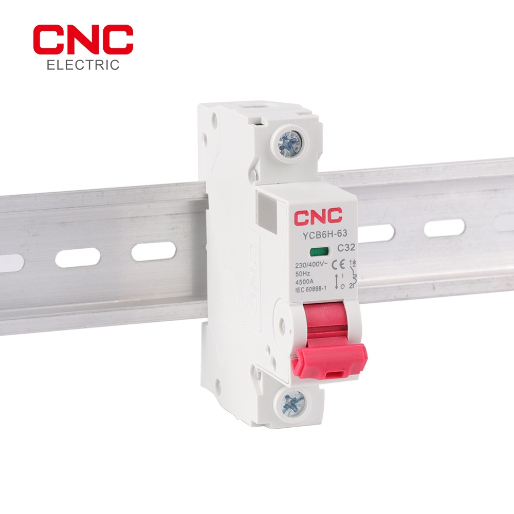 CNC YCB6H-63 1P 18mm Miniature Circuit Breaker MCB Din Rail Mount ...