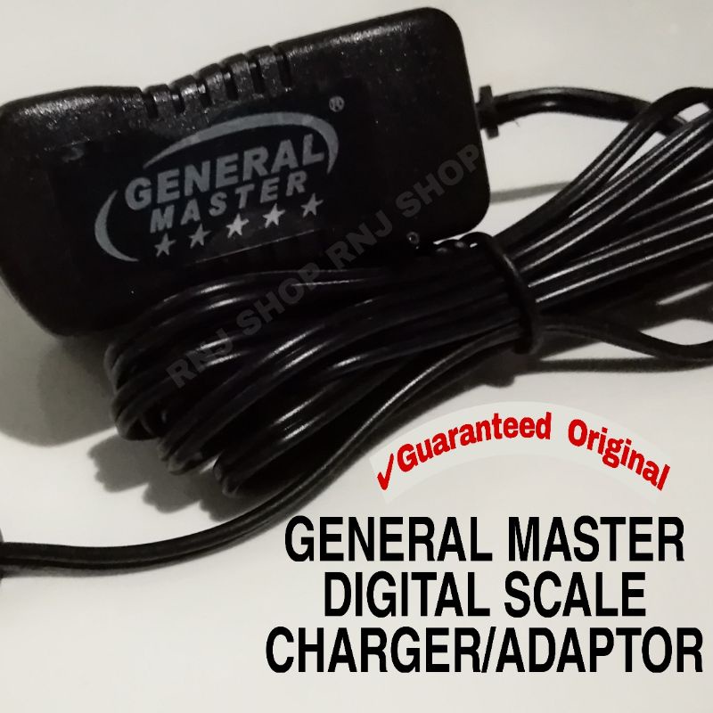 CHARGER/ADAPTOR FOR GENERAL MASTER DIGITAL COMPUTING/WEIGHING SCALE ...