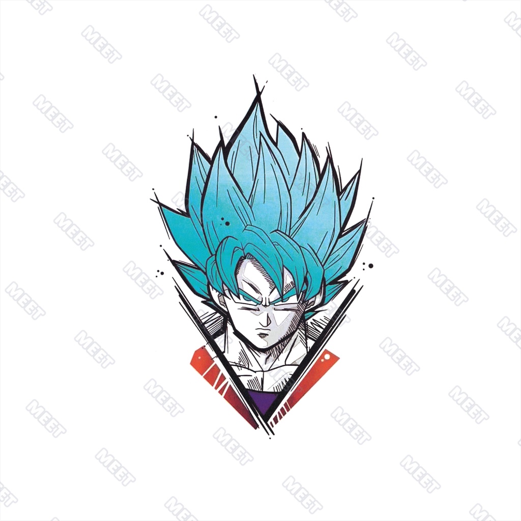Anime Tattoo Stickers Naruto One Piece Dragon Ball Temporary Tattoo ...