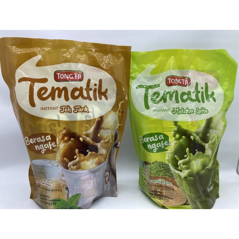 Tong Tji THEMATIC MILK TEA Powder Drink 10 SACHET POUCH All Variants ...