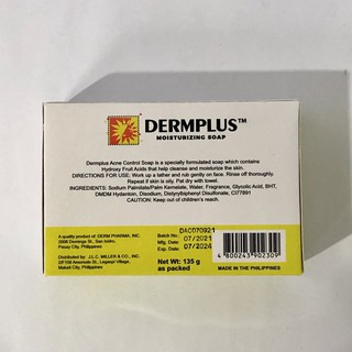 Dermplus Acne Control Soap 135g | Shopee Philippines