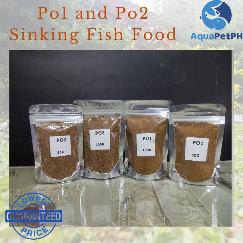 PO1 and PO2 Premium Sinker Sinking Pellets Feeds Granules Fish Food ...