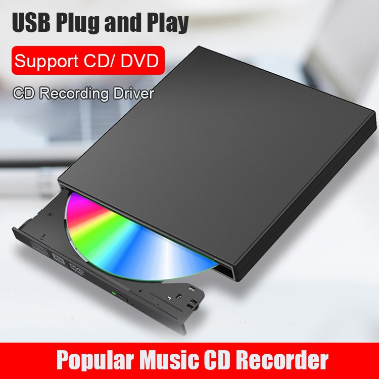 Fully Compatible External CD Driver USB2.0 CD/DVD-ROM CD-RW Player ...