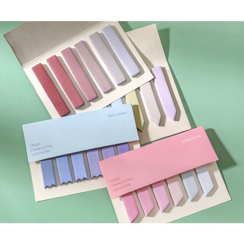 Sticky notes SHAPE RAINBOW PASTEL / Plain Sticky Memo Sticky notes key ...