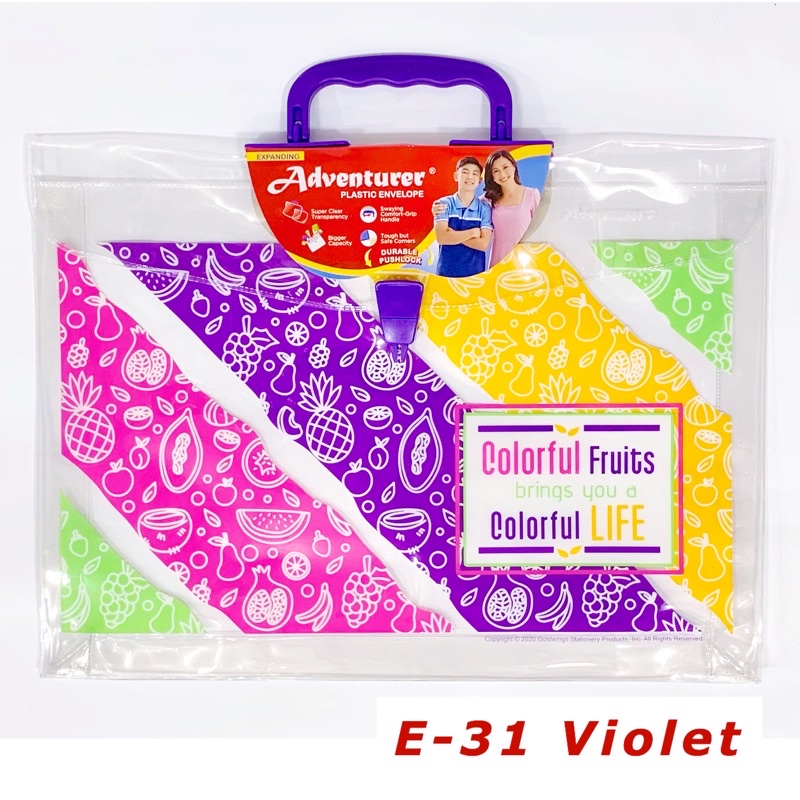 Adventurer Expanding Plastic Envelope long with handle E-31-LWH ...