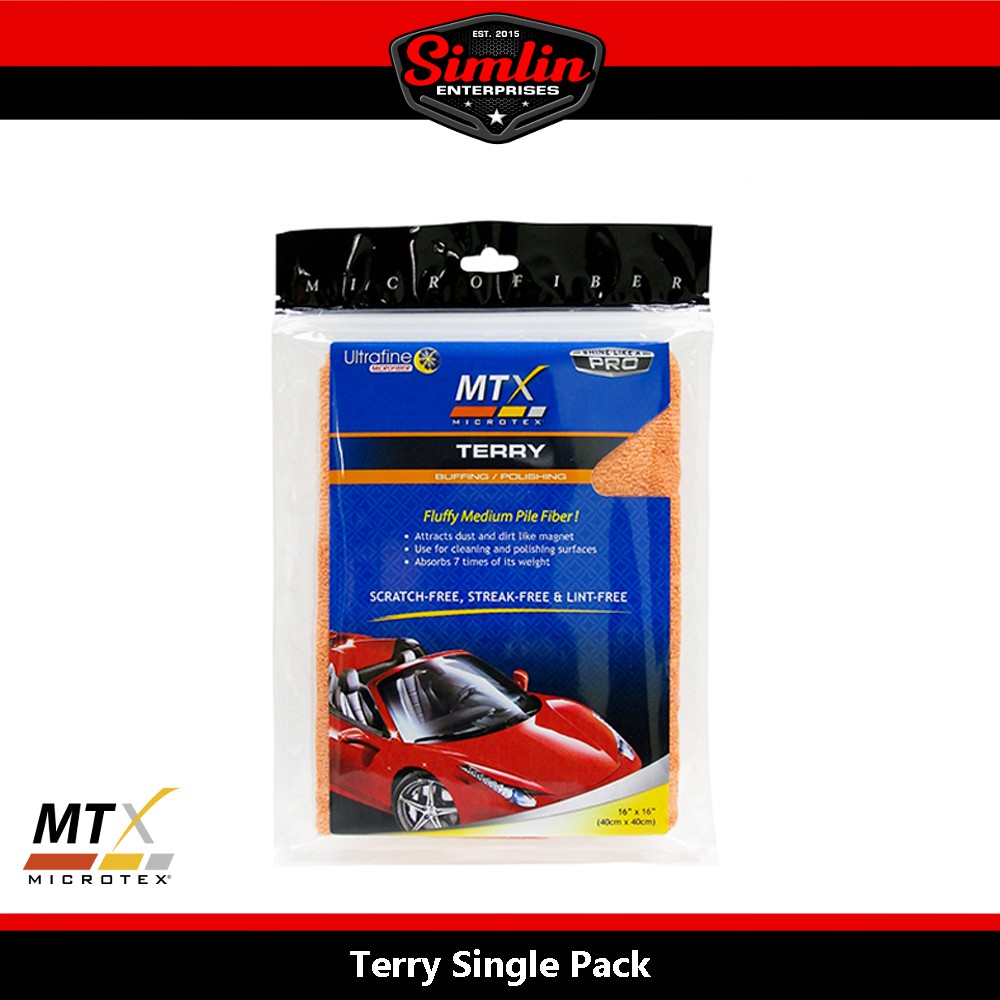 Microtex MTX TERRY Car Care Microfiber Cleaning Cloth | Shopee Philippines