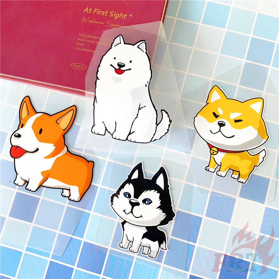 Akita/Husky/Corgi/Samoyed Heat Transfer Vinyl Stickers Patch 1Pc DIY ...
