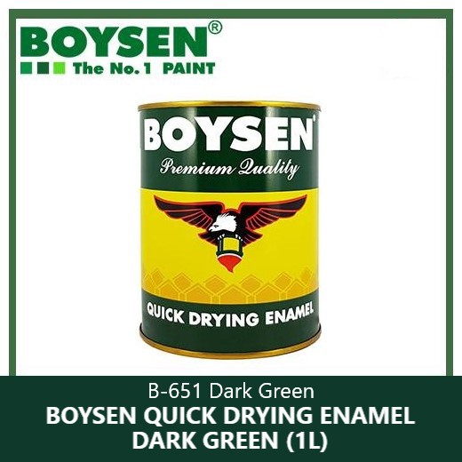 Boysen QDE Dark Green (Quick Drying Enamel) 1 Liter • DCA Commercial ...