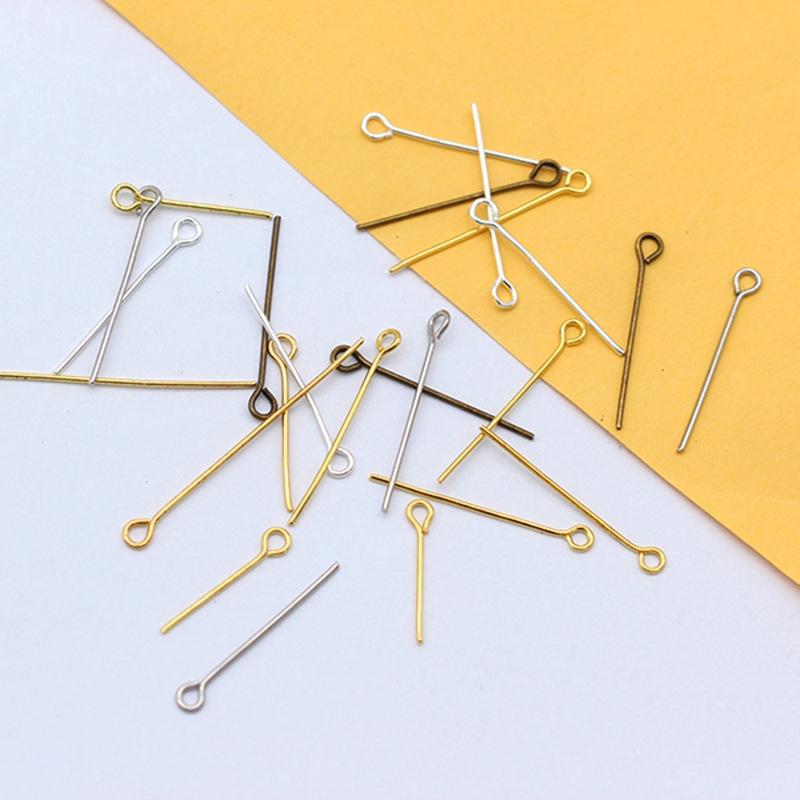 200 Pcs/Lot16-50mm Eye Head Pins Eye Pins Findings For Diy Jewelry ...