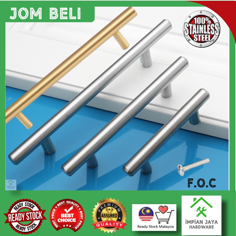 IMP Gaya Klasik T bar cabinets door handle Stainless Steel / kitchen ...