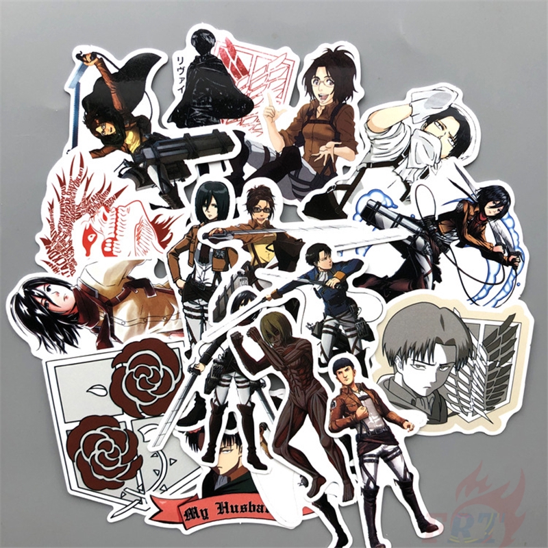 Attack on Titan - Series B Anime Stickers 21Pcs/set Eren Mikasa ...